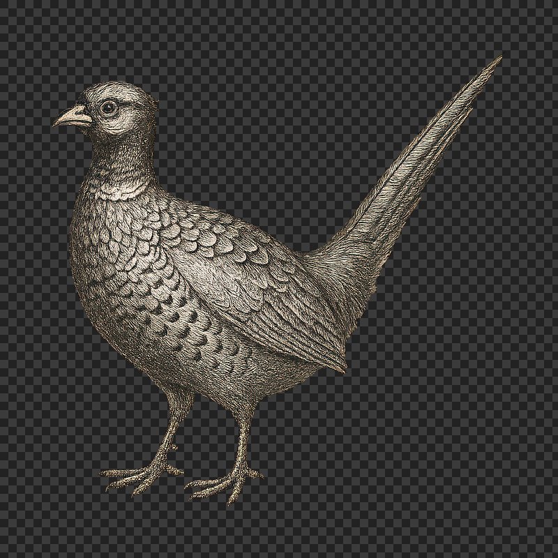 Pheasants Illustration Bird Art Aesthetic Images | Download Free Design ...
