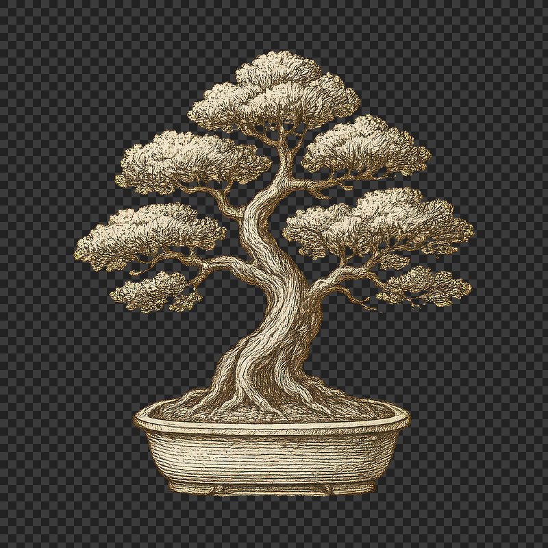 Bonsai+tree+drawings Background Images | Free Photos, PNG Stickers ...