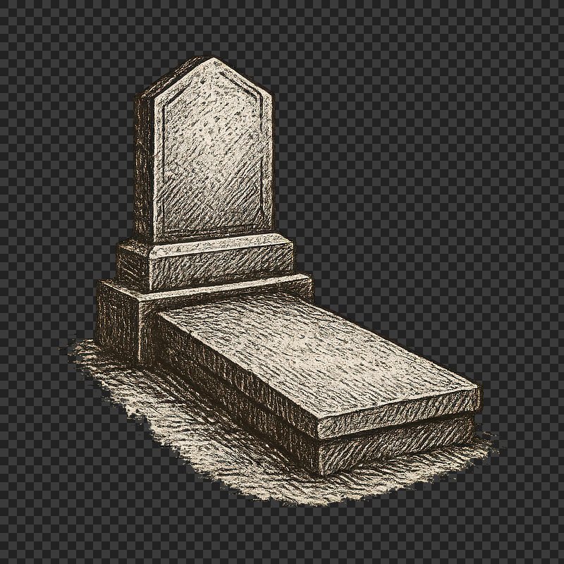 Funeral. Grave Tombstone Memorial Illustration Images | Free Photos ...