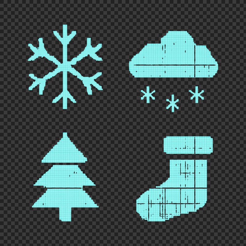 Snowflake+pixel Winter Images | Free Photos, PNG Stickers, Wallpapers ...