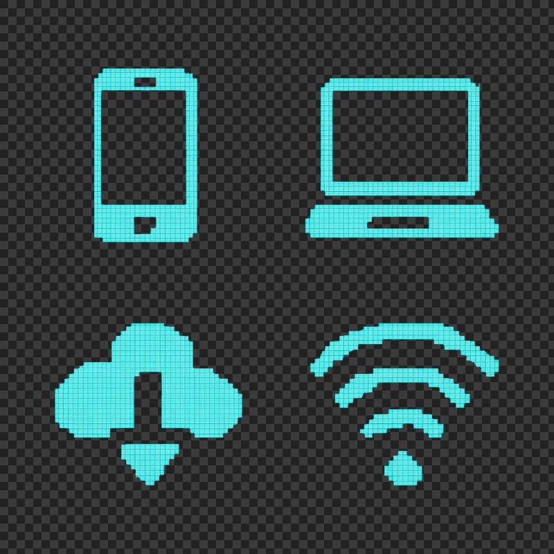 Laptop+pixel Computer PNG Images | Free Photos, PNG Stickers ...