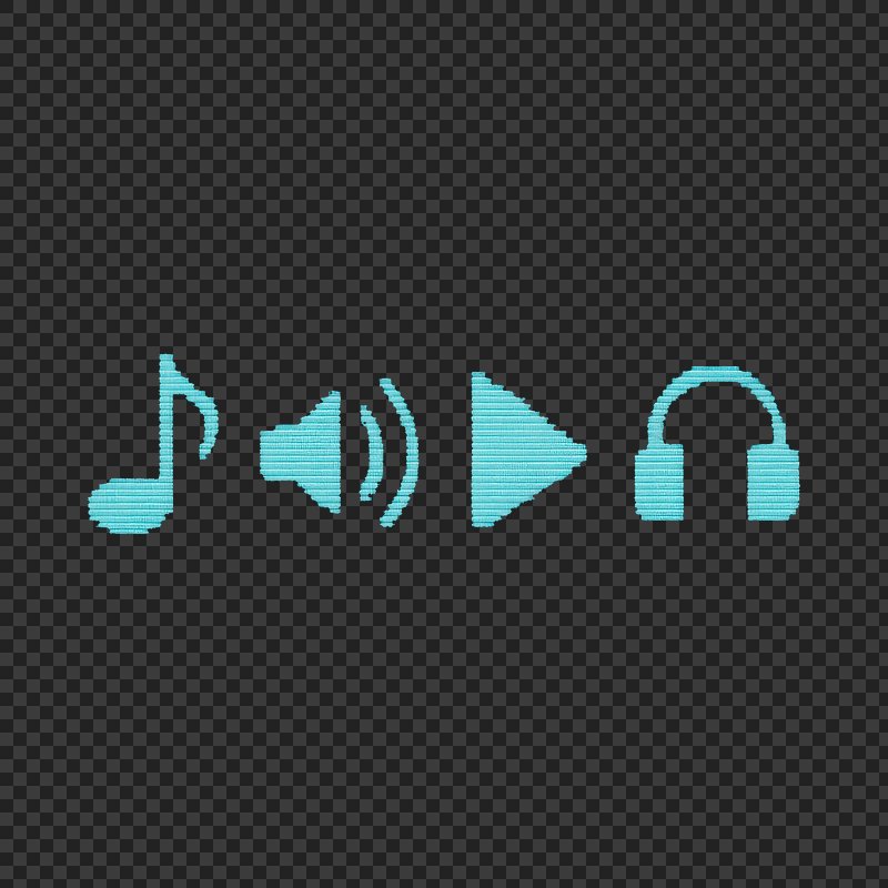 Audio+pixel Icon Images | Free Photos, PNG Stickers, Wallpapers ...