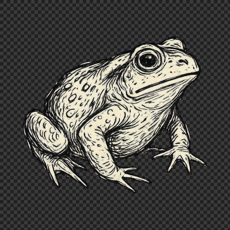 Toad Drawing Vintage PNG Images | Free Photos, PNG Stickers, Wallpapers ...