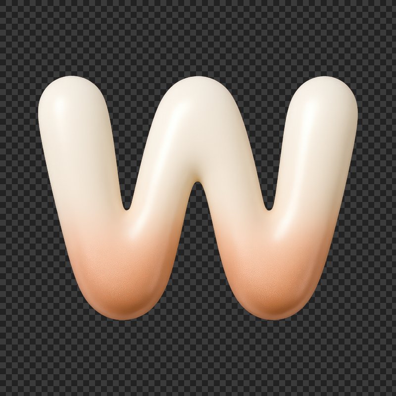 Pink+w Design Letter Alphabet Font PNG Images | Free Photos, PNG ...