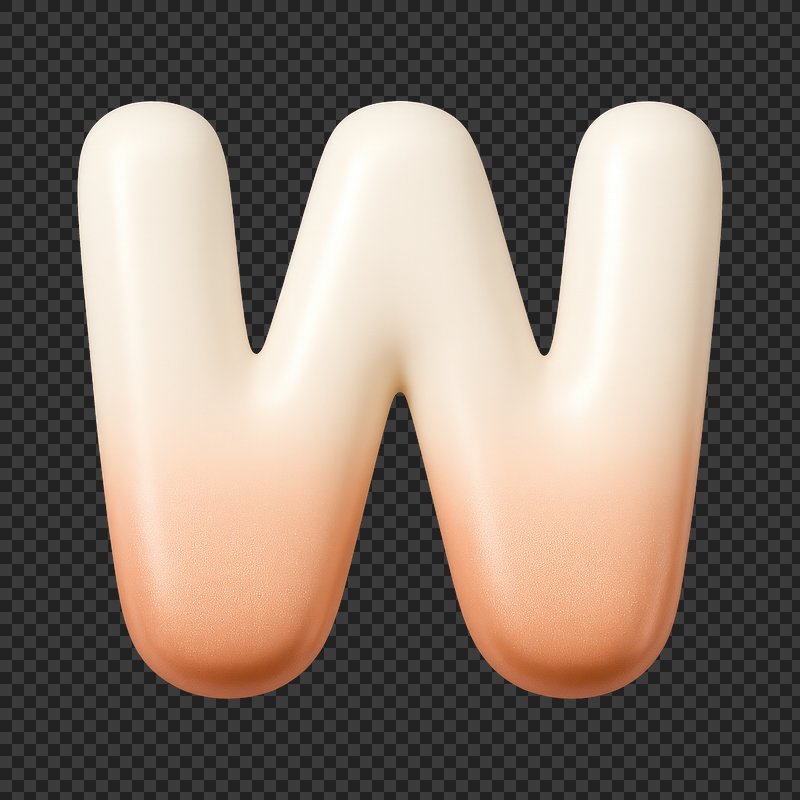 Pink+w Design Letter Alphabet Font PNG Images | Free Photos, PNG ...