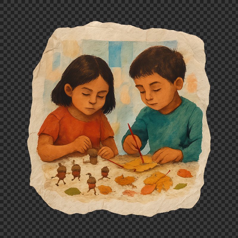 Acorns And Leaves Paper PNG Background Images | Free Photos, PNG ...