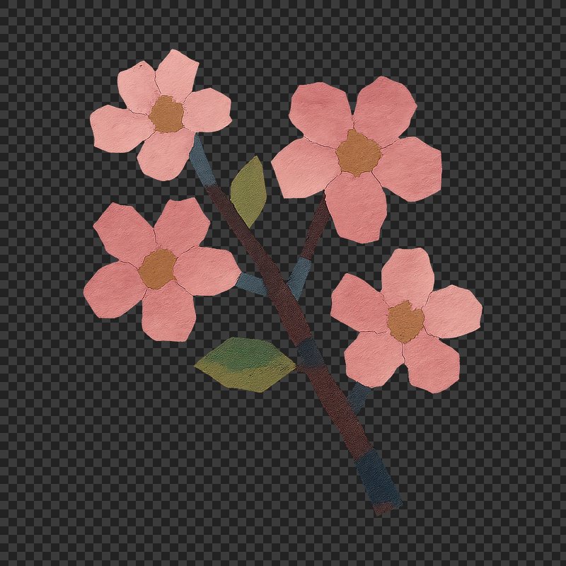 Abstract Flower Ripped Paper Collage PNG Images | Free Photos, PNG ...