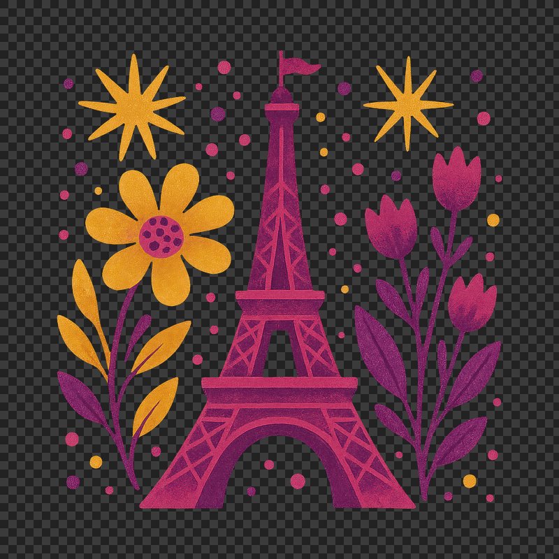 Pink+eiffel+tower PNG Images | Free Photos, PNG Stickers, Wallpapers ...