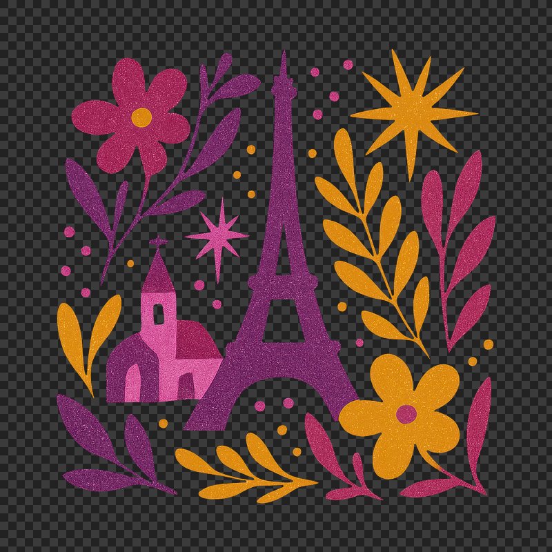 Pink+eiffel+tower PNG Images | Free Photos, PNG Stickers, Wallpapers ...