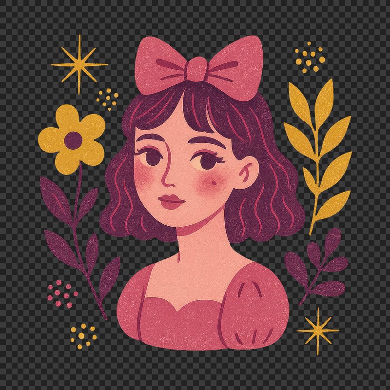 Woman And Botanical Illustration PNG Vintage Images | Free Photos, PNG ...