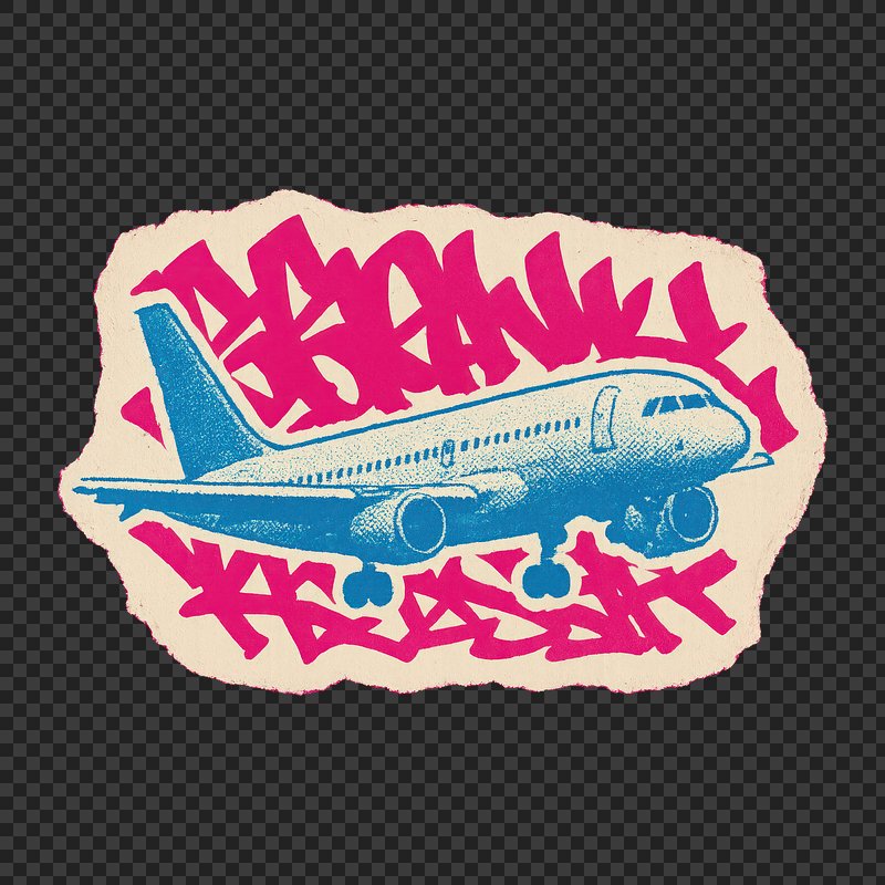 Airplane Sticker Paper Images | Free Photos, PNG Stickers, Wallpapers ...