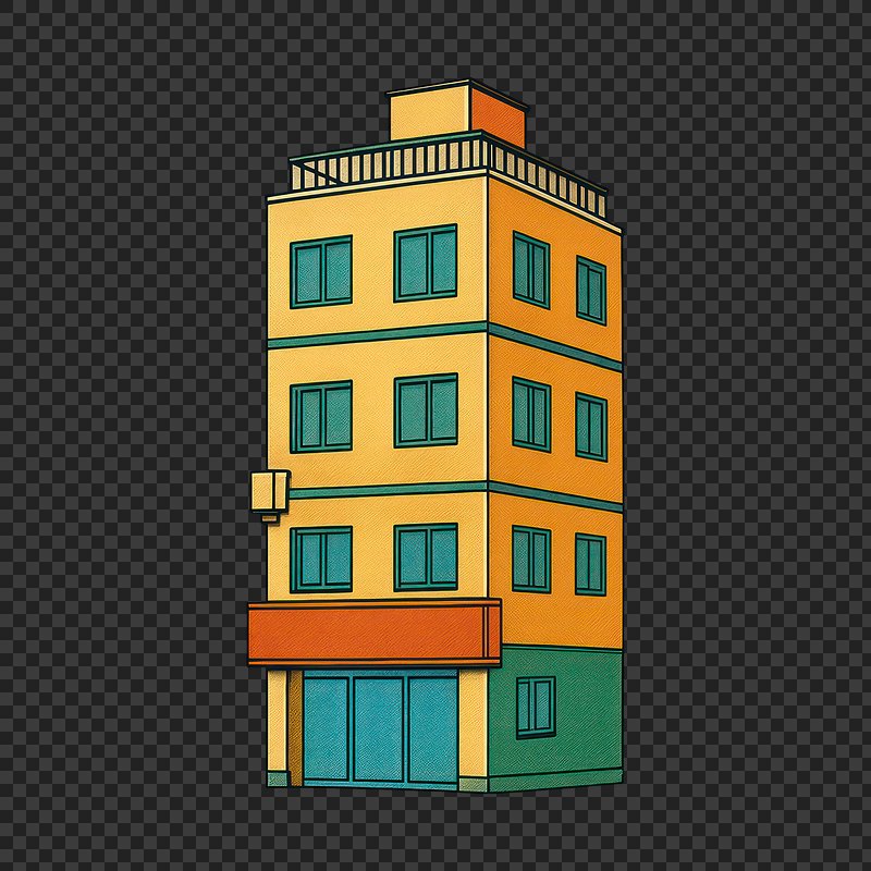 Cartoon Building Vintage Transparent Architecture Images | Free Photos ...