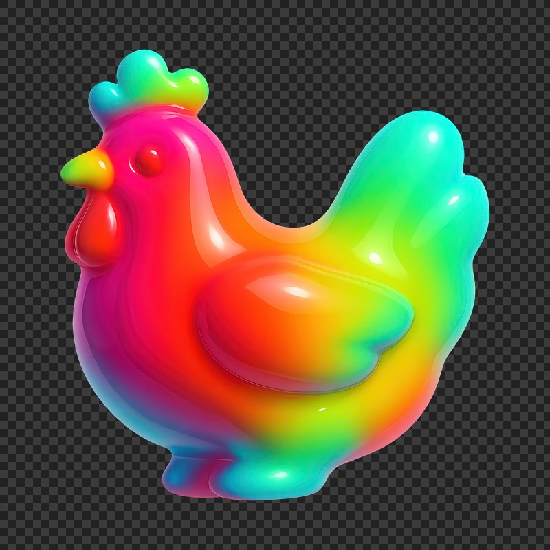 Neon+chicken Cartoon Images | Free Photos, PNG Stickers, Wallpapers ...