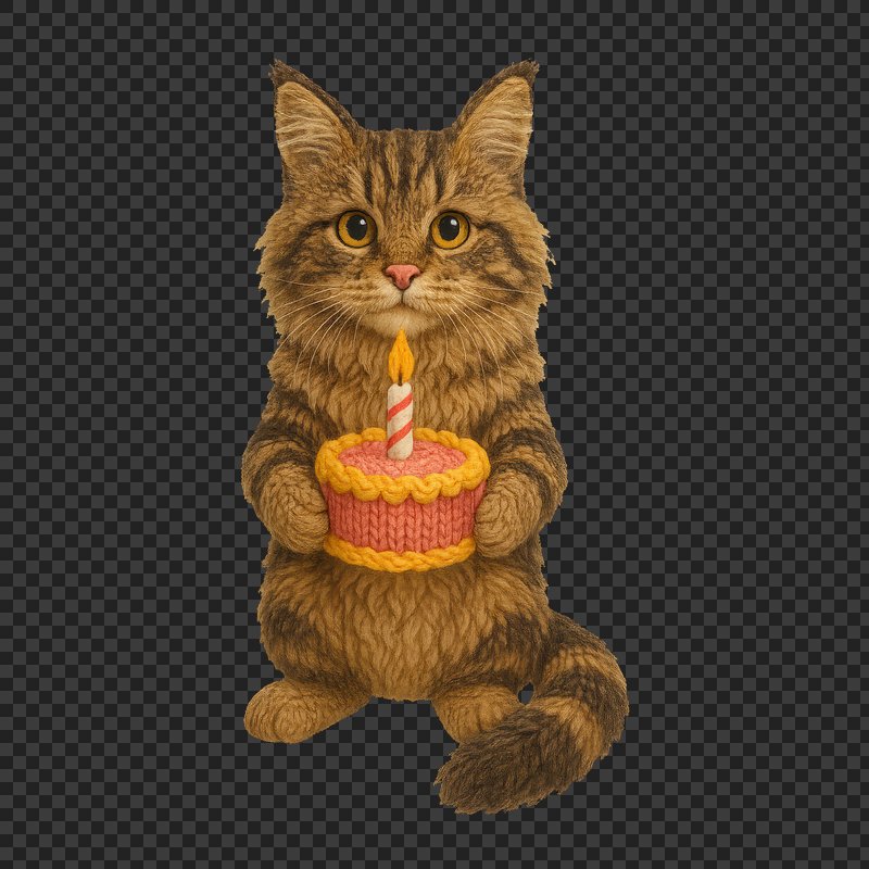 Cat Birthday Cake Isolated PNG Images | Free Photos, PNG Stickers ...