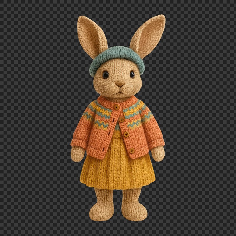 Rabbit Doll Transparent Realistic Images | Free Photos, PNG Stickers ...