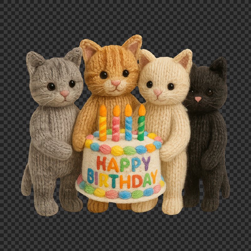 Cat Birthday Cake Color Images | Free Photos, PNG Stickers, Wallpapers ...