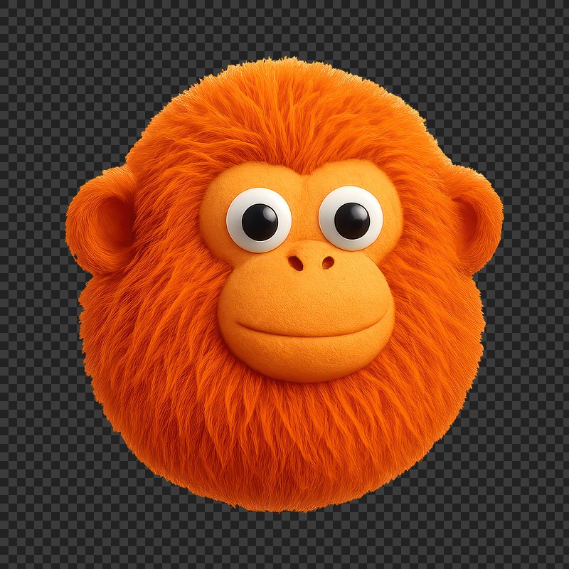 Monkey Animal Textures PNG Shadow Cartoon Images | Free Photos, PNG ...