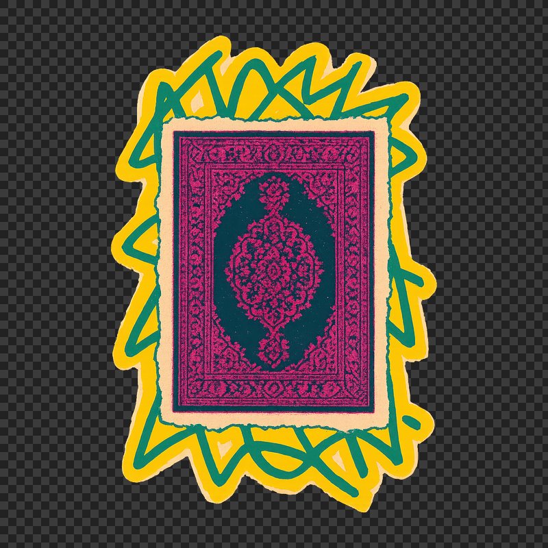 Retro Rug Shadow Paper PNG Sticker Images | Free Photos, PNG Stickers ...