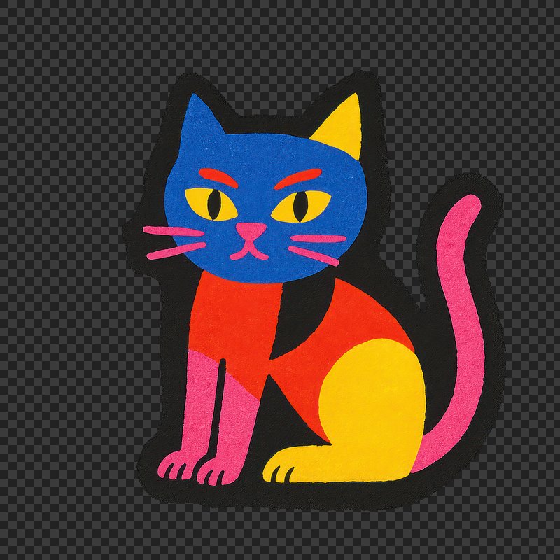 Black+collage+cat PNG Images | Free Photos, PNG Stickers, Wallpapers ...