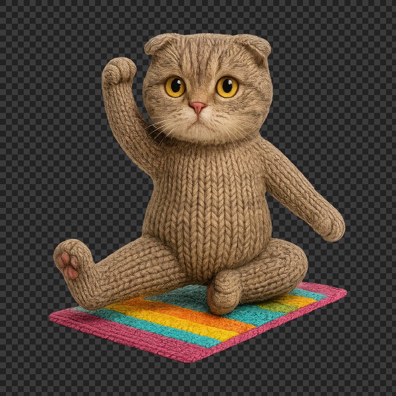 Cat+pose Design Realistic Color Images | Free Photos, PNG Stickers ...