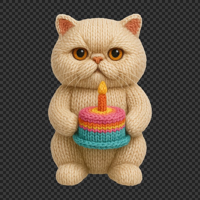 Cat Birthday Cake Isolated PNG Images | Free Photos, PNG Stickers ...