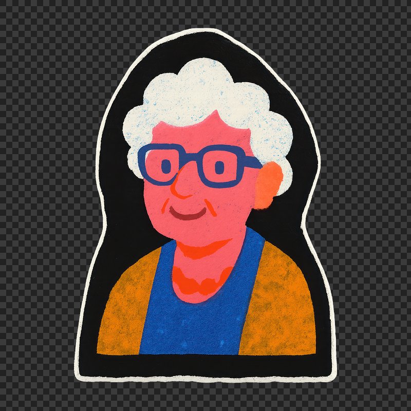 Elderly+woman+cartoon+characters Style Images | Free Photos, PNG ...