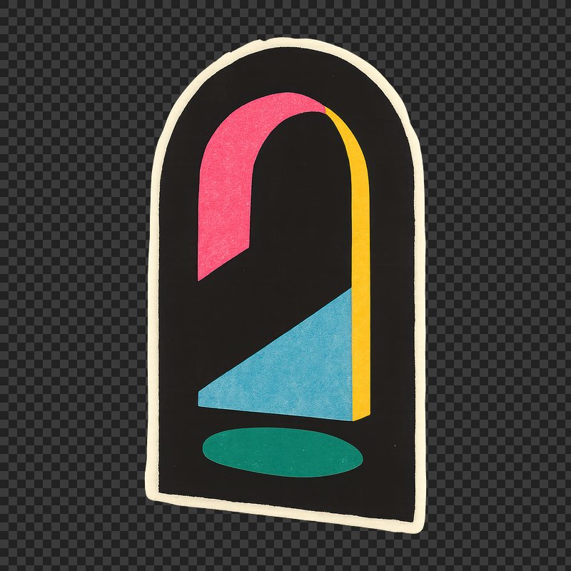 Arch Paper Design Collage Sticker Images | Free Photos, PNG Stickers ...