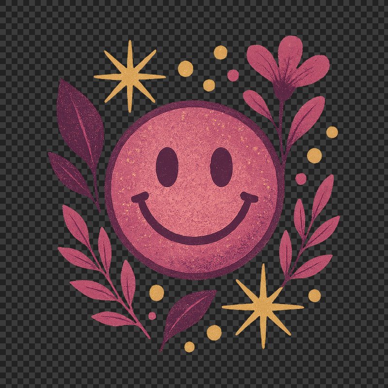Smiley Star Flower PNG Face Images | Free Photos, PNG Stickers ...