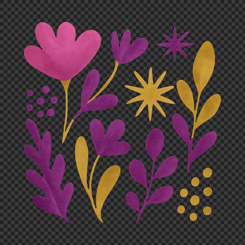 Purple+gold+palette Isolated PNG Images | Free Photos, PNG Stickers ...