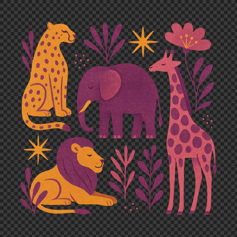 Wild Lion Shadow Cartoon Images | Free Photos, PNG Stickers, Wallpapers ...