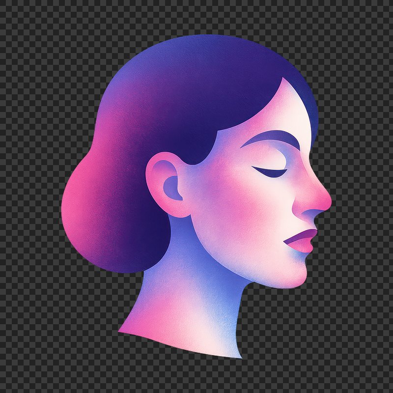 Woman Side Profile Background Minimalist Images | Download Free Design ...