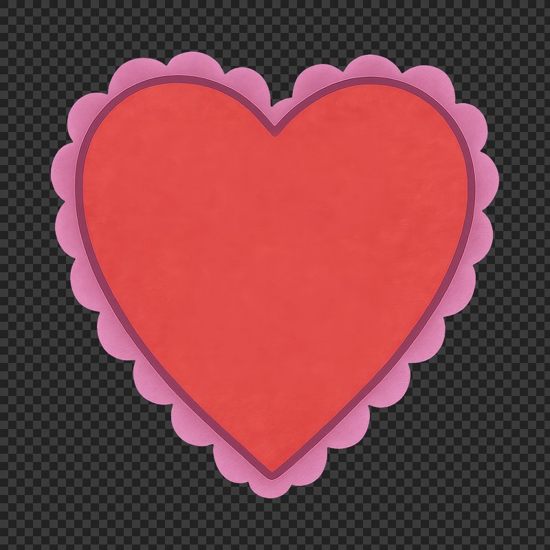 Scallop Heart Background Frame Images | Free Photos, PNG Stickers ...