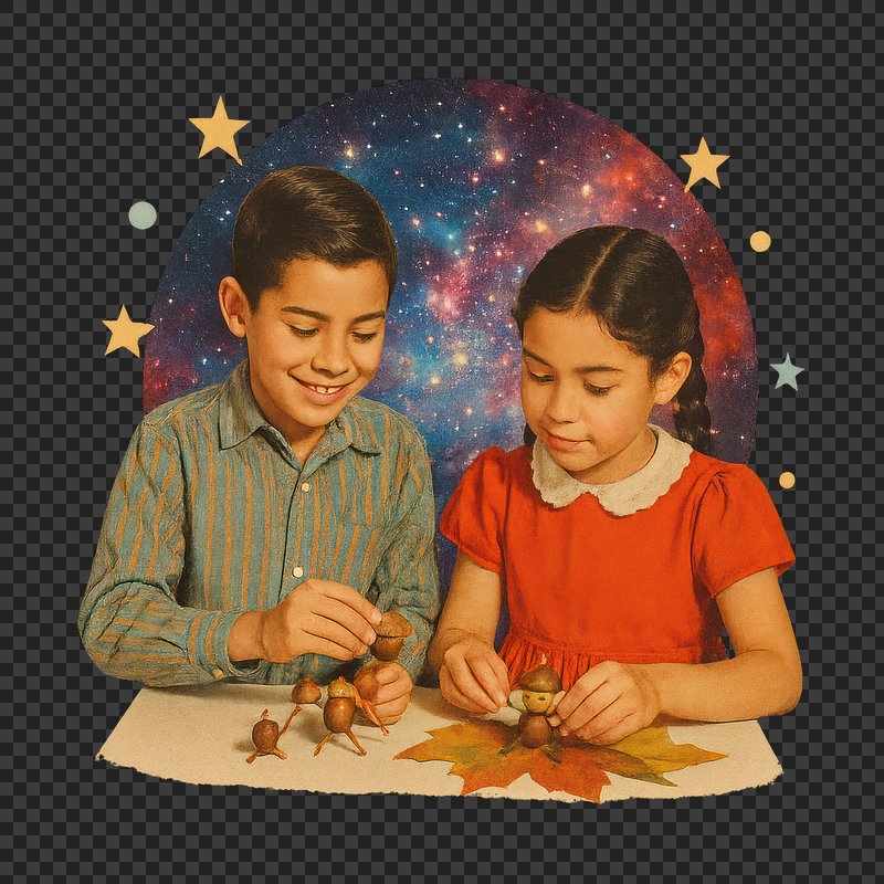 Acorns And Leaves Paper PNG Background Color Images | Free Photos, PNG ...