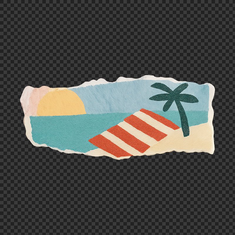 Abstract Beach Ripped Paper Grid Images | Free Photos, PNG Stickers ...