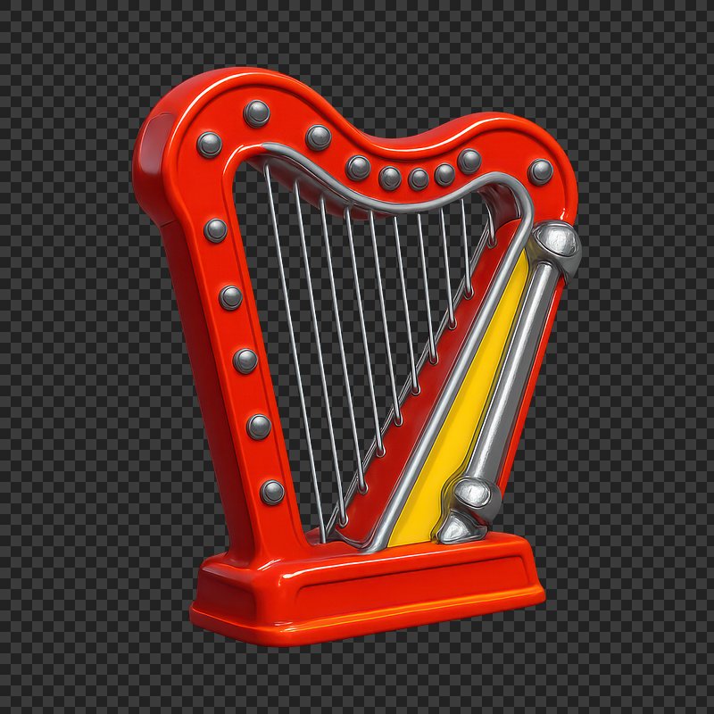 Harp Vintage Isolated Cartoon Images | Free Photos, PNG Stickers ...