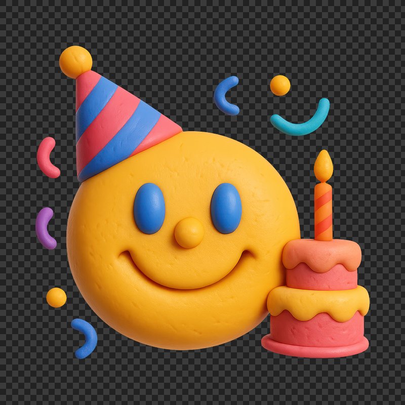 Birthday+emoji+cake Face Images | Free Photos, PNG Stickers, Wallpapers ...