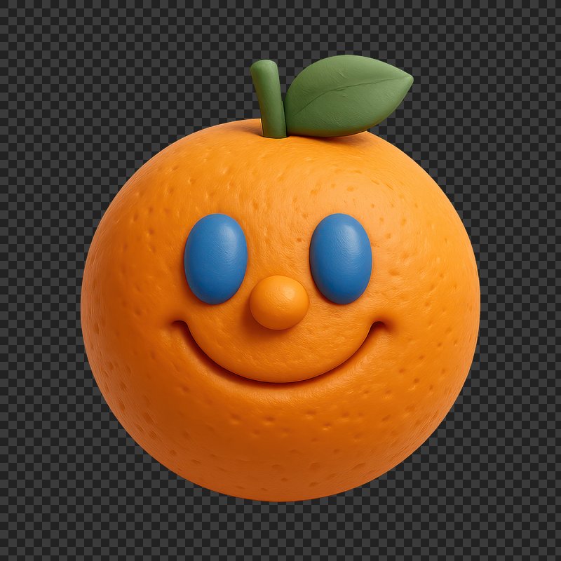Orange Fruit Background Cartoon Face Images | Free Photos, PNG Stickers ...