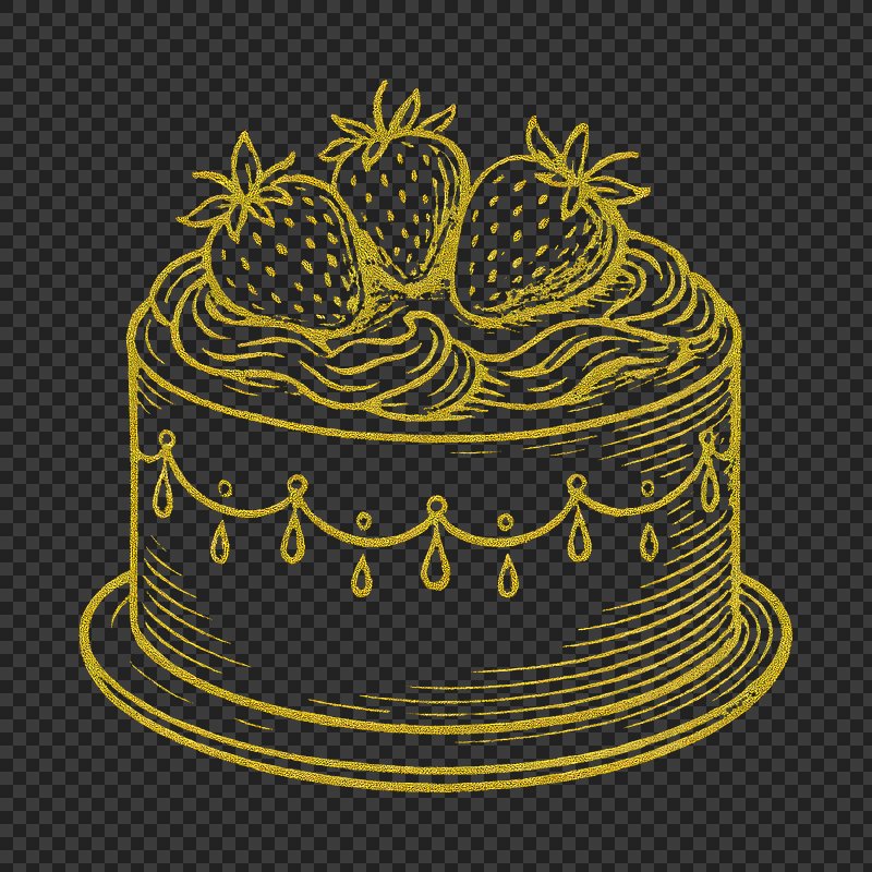 Golden+cake Isolated Images | Free Photos, PNG Stickers, Wallpapers ...
