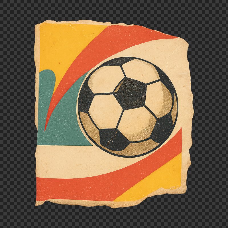 Retro+art+of+football Paper Space Images | Free Photos, PNG Stickers ...