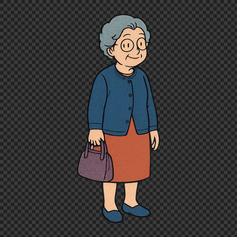 Elderly+woman+cartoon+characters Texture Images | Free Photos, PNG ...