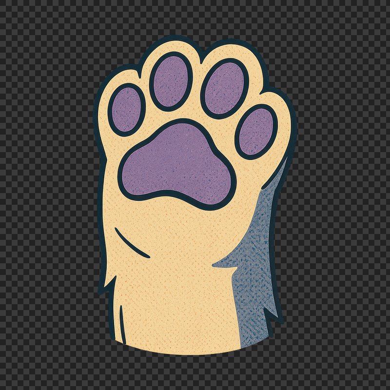 Paw Print Vector Cartoon Images | Free Photos, PNG Stickers, Wallpapers ...
