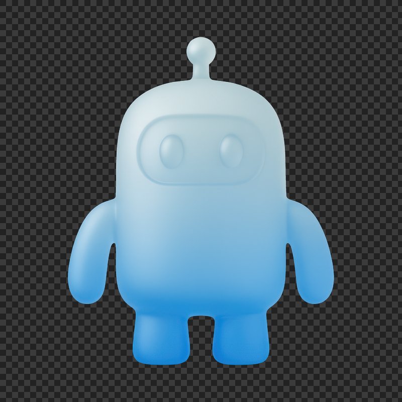 Cute Robot Transparent Background Gradient Design Images | Free Photos ...
