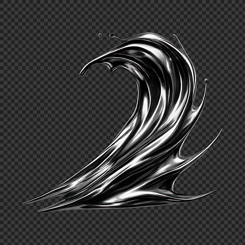 Chrome Waves Abstract Background Images | Free Photos, PNG Stickers ...