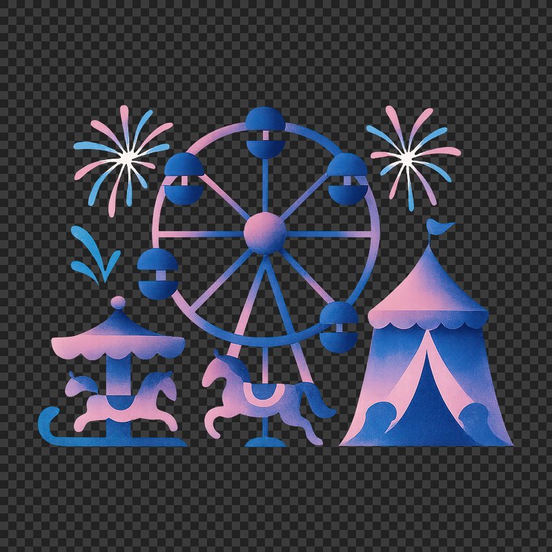 Illustrated+carnival+scene PNG Images | Free Photos, PNG Stickers ...