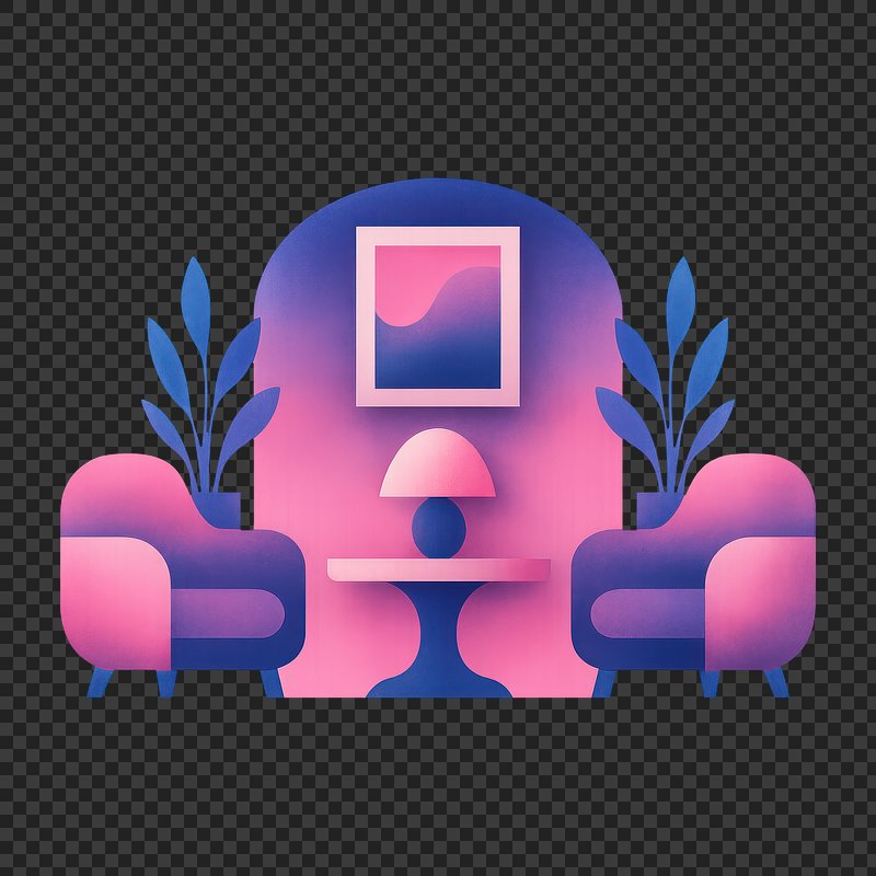 Room Silhouette Gradient PNG Images | Free Photos, PNG Stickers ...