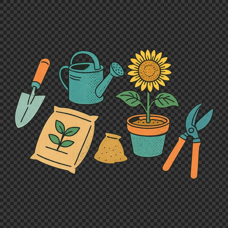 Sunflower Garden Flower Background PNG Texture Images | Free Photos ...