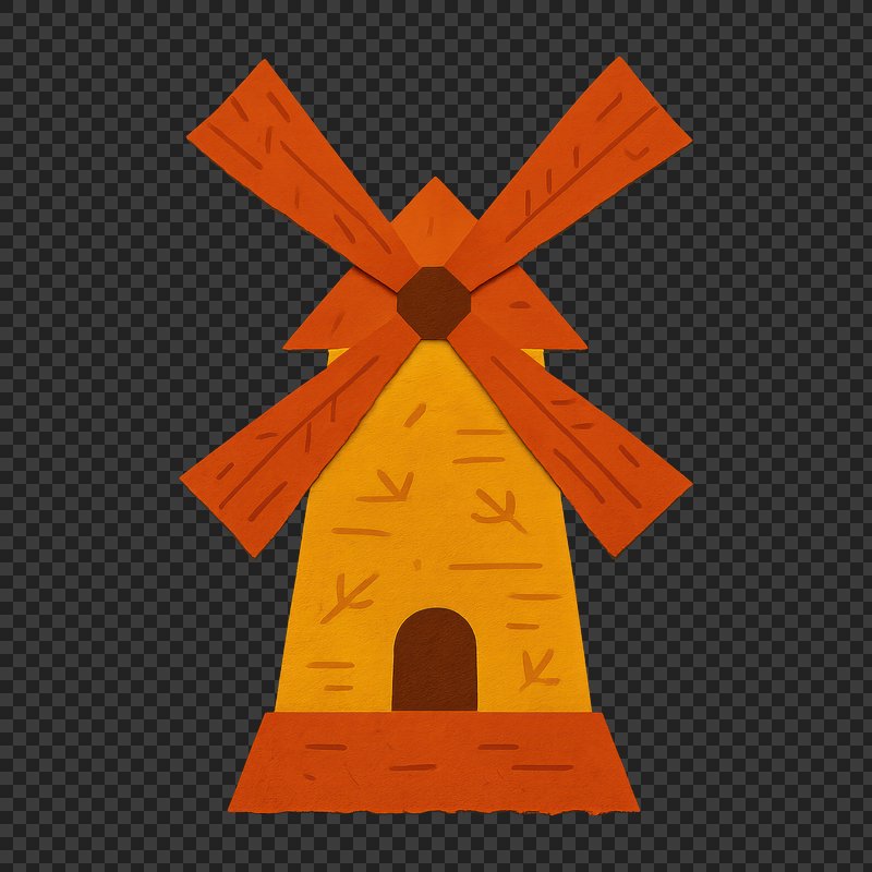 Windmill Painting PNG Images | Free Photos, PNG Stickers, Wallpapers ...