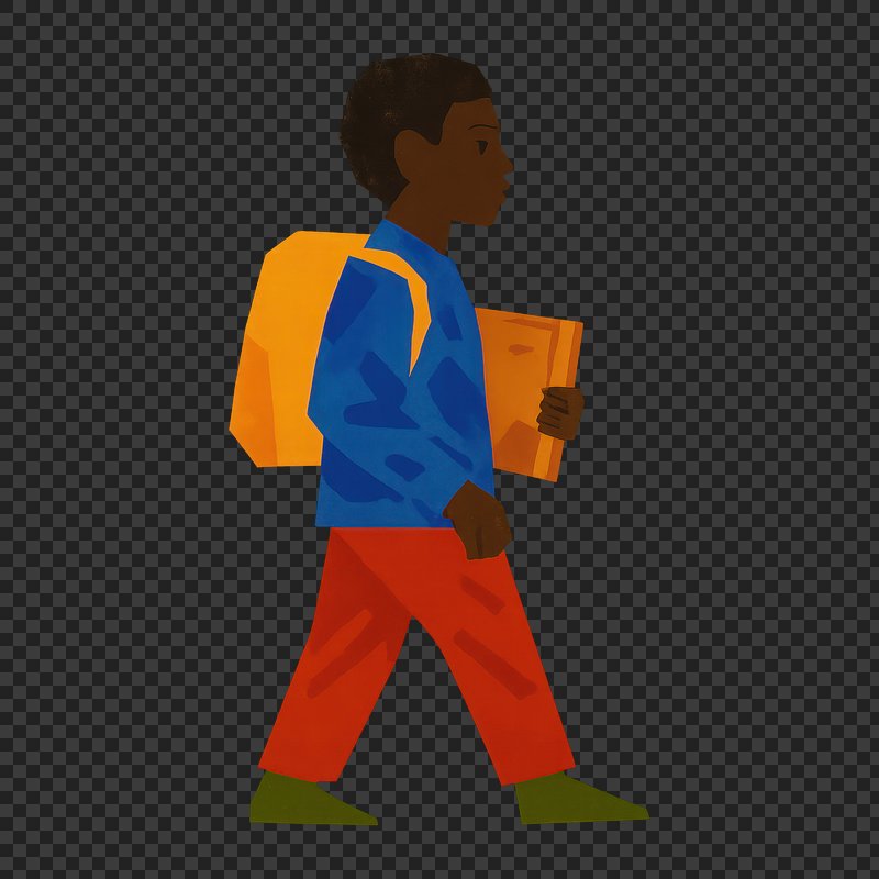 Kids Walking To School Child PNG Images | Free Photos, PNG Stickers ...