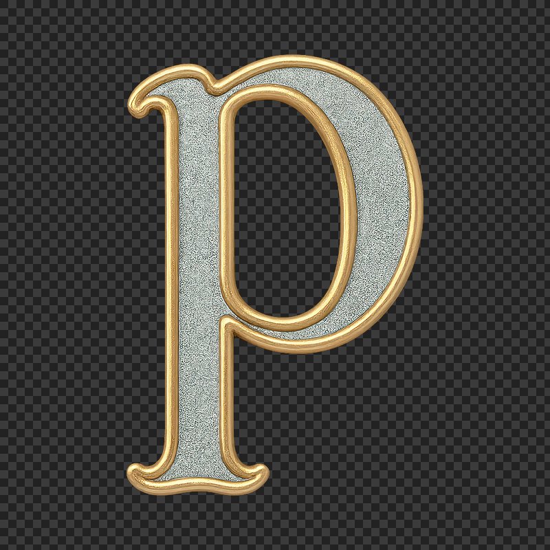 Elegant gold and silver letter | Free Photo Illustration - rawpixel