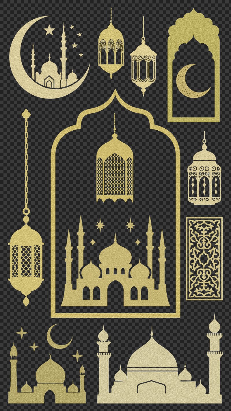 Architecture Patterns PNG Islamic Golden Images | Free Photos, PNG ...